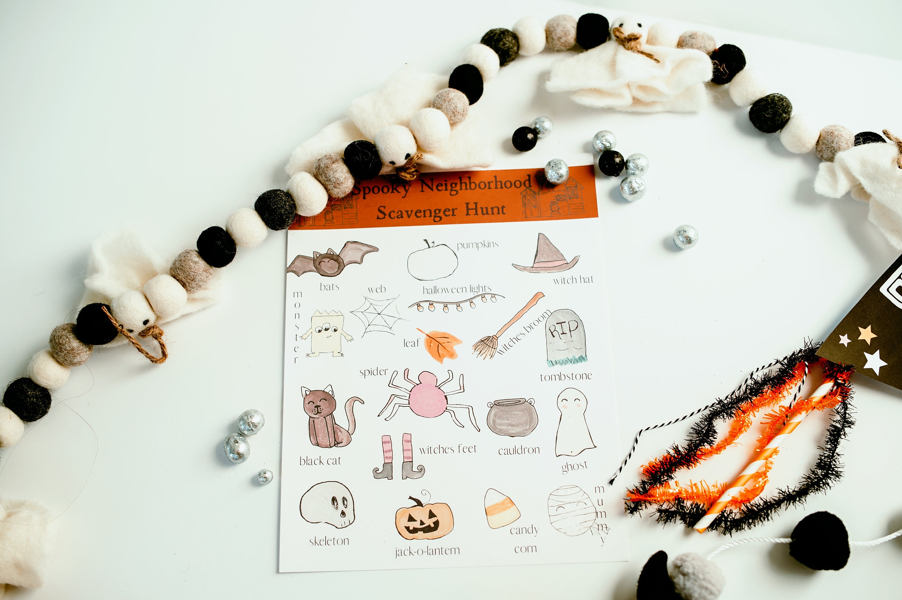 Halloween Scavenger Hunt, Printable Outdoor Kids Halloween Scavenger ...