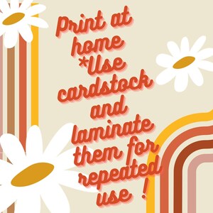 ABC Printable Flash Cards, Tracing Letters, Boho Printable Flash Cards ...