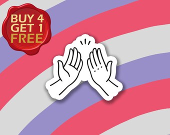 High Five Sticker - Etsy