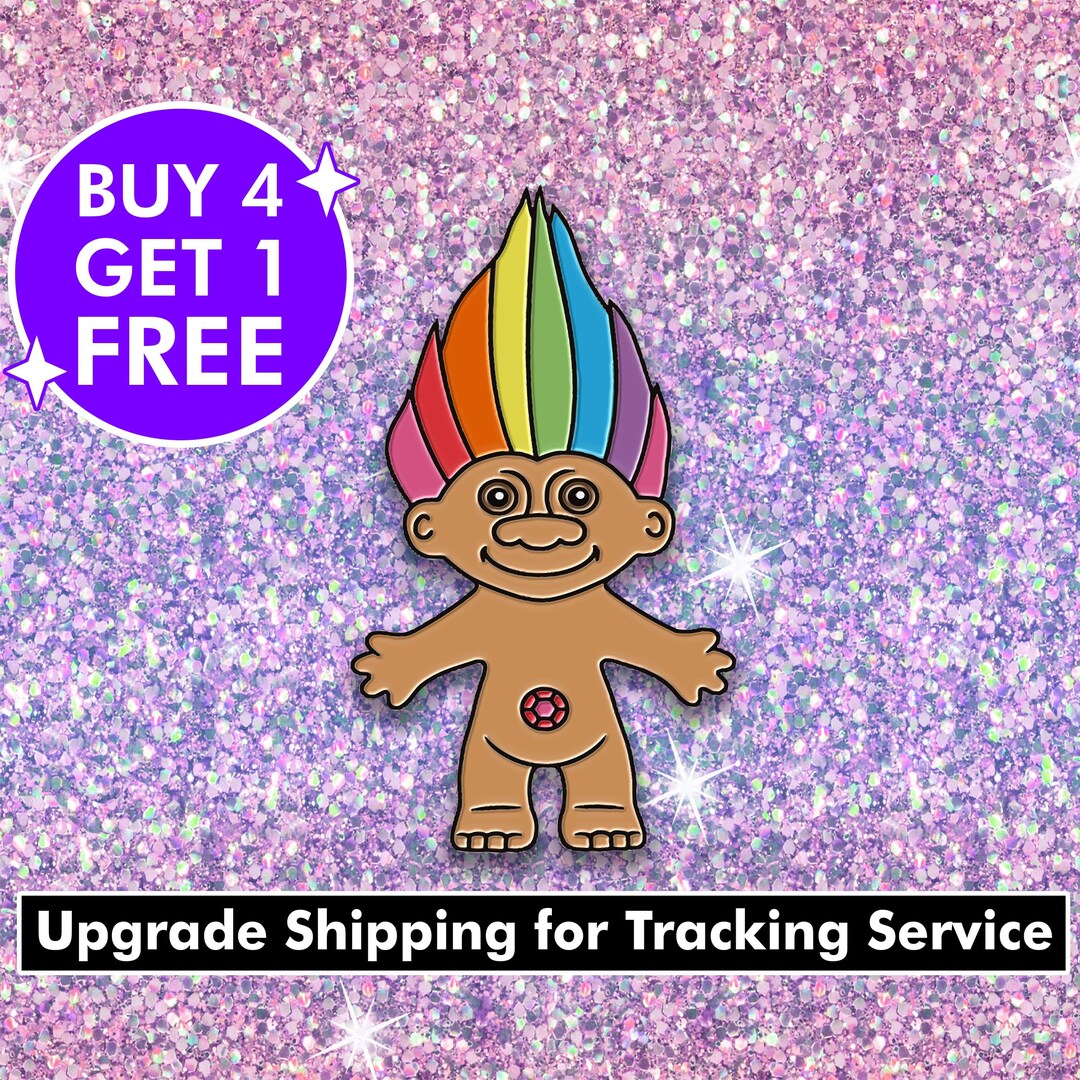 Trolls Fairy Enamel Pin Cartoon Rainbow Enamel Pins Cute Pin - Etsy