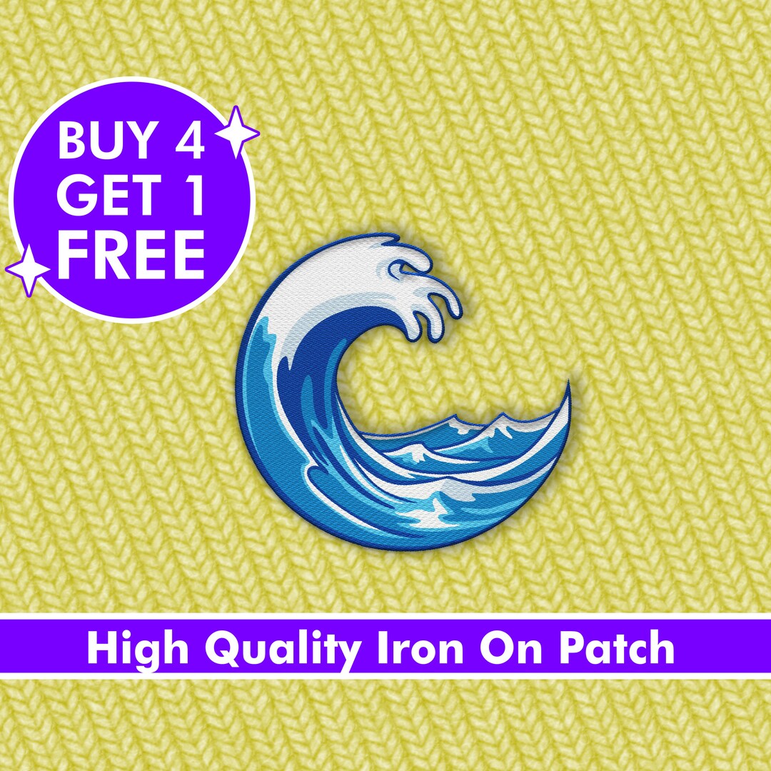 Japanese Kanagawa Wave Patch Nature Great Wave Patches Iron on - Etsy