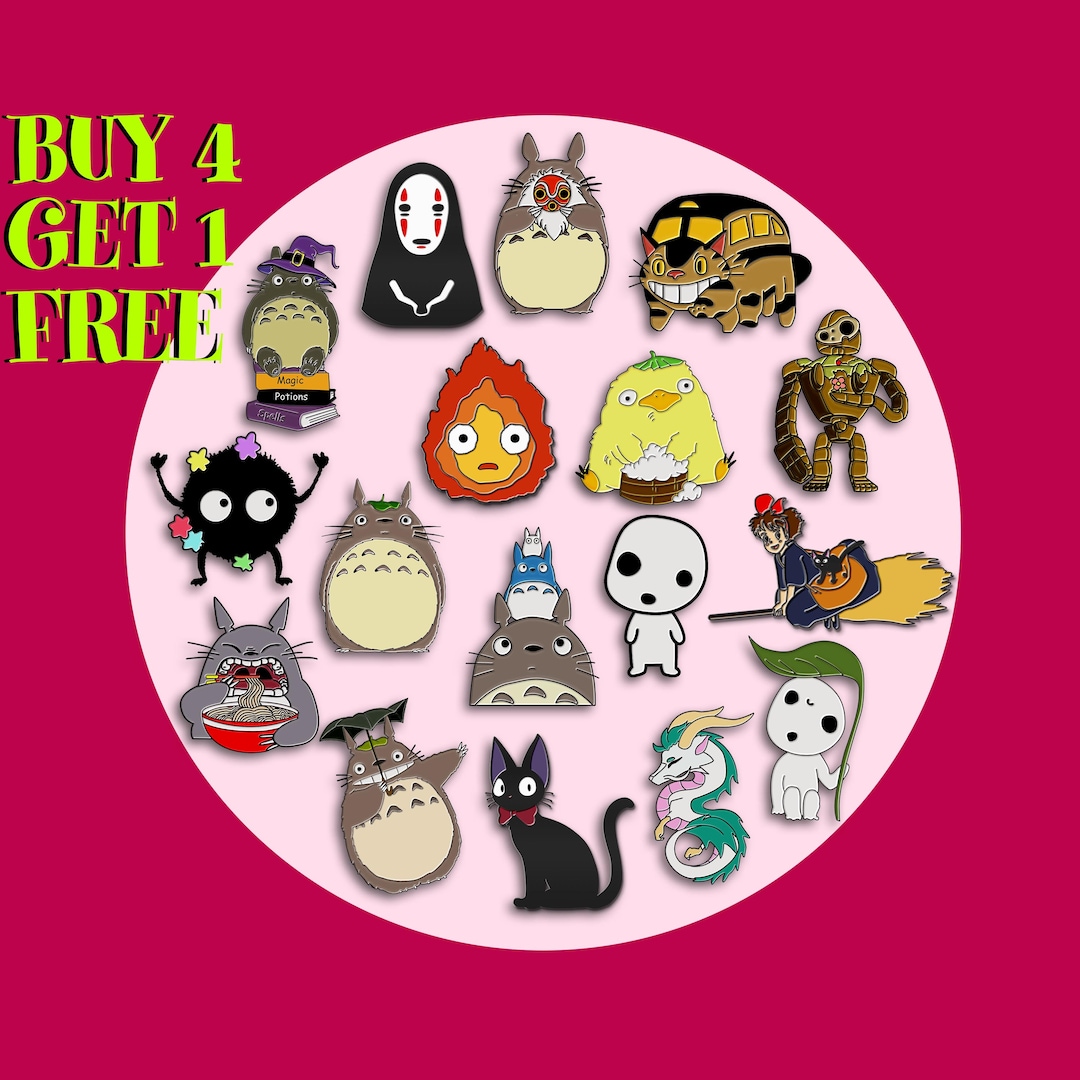 Miyazaki Anime Enamel Pin Gift Set Dragon Enamel Pin Ghost - Etsy Denmark