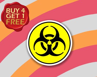 Biohazard Symbol Decals - Etsy