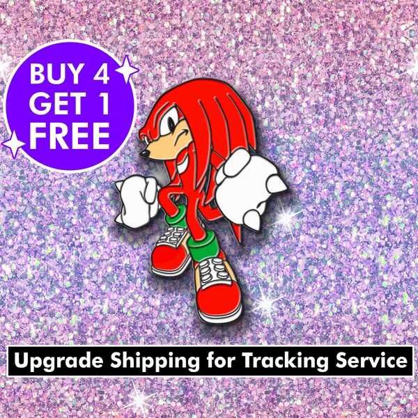 Knuckles the Echidna Pin - Etsy