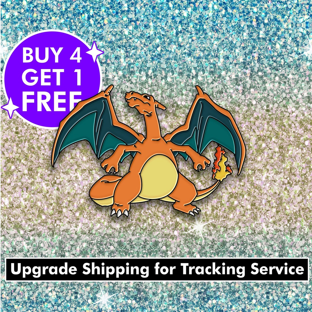 Charizard Dragon Custom Enamel Pin Cartoon Dinosaur Enamel - Etsy