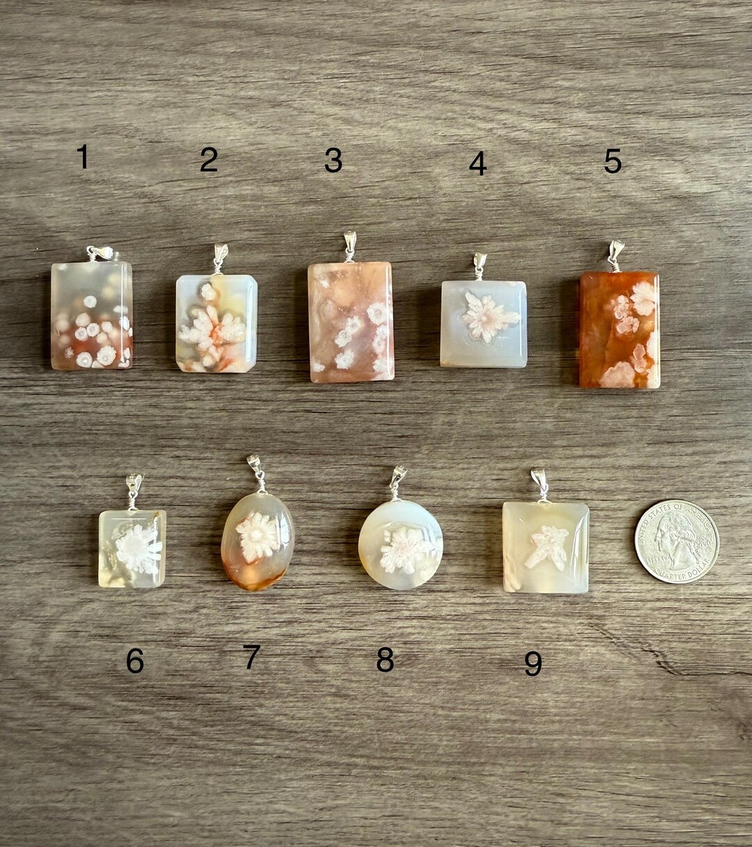 Various Shape Sakura Cherry Blossom Pendant Necklace - Etsy