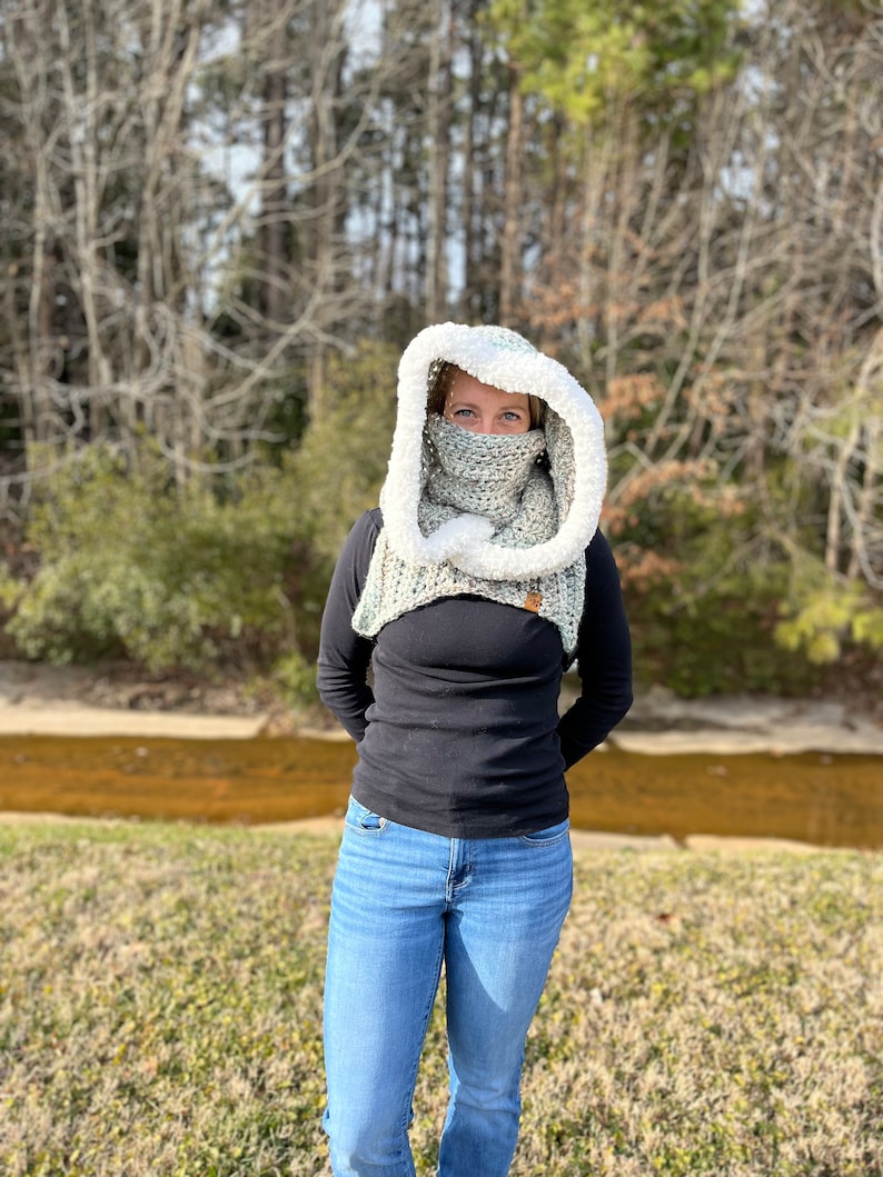 Matrixx Hood, Crocheted Hooded Cowl, Crocheted Matrixx Hood - Etsy