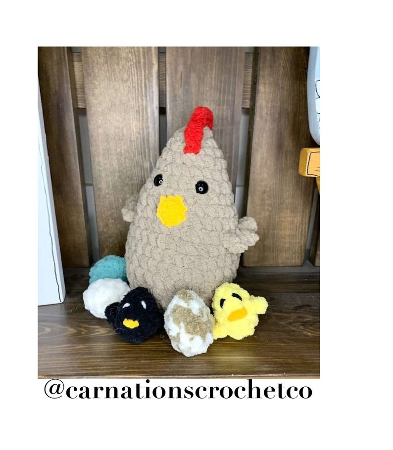 Bitty Betty, the Egg Laying Chicken Crochet Pattern - Etsy
