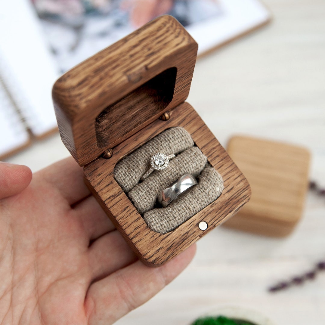 Wedding Ring Box With Custom Personalized, Engagement Ring Box for ...