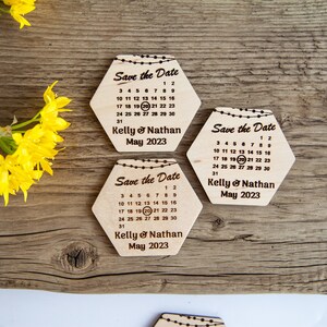 Save the Date Magnets Calendar Custom Wedding Favor Magnets Wedding ...