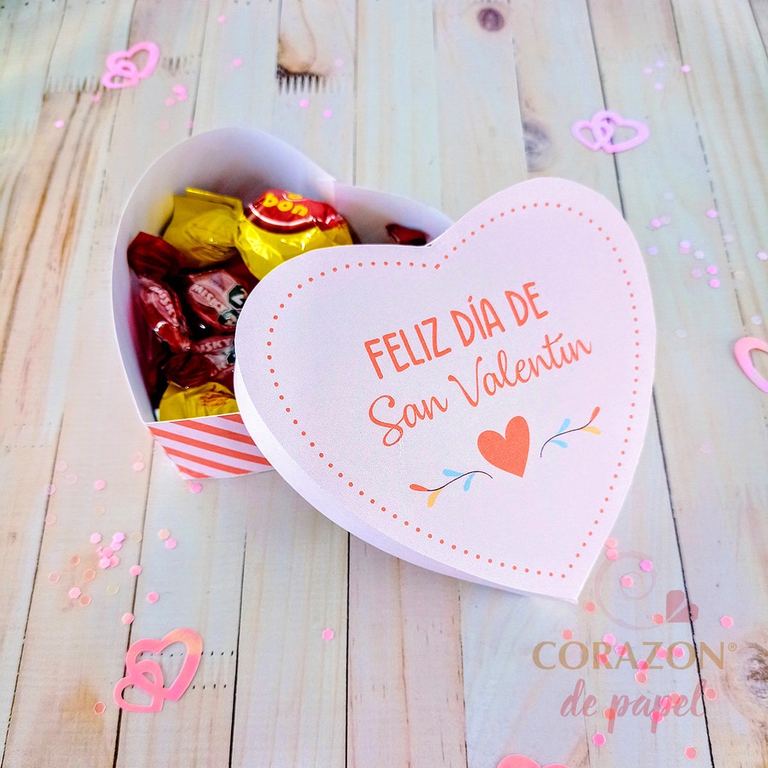 Valentine S Day Heart Box Template Etsy