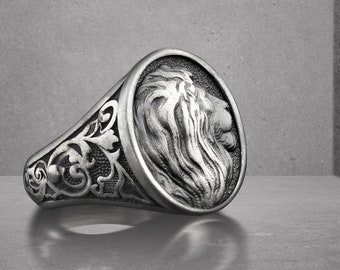 Mens Unique Signet Ring - Etsy