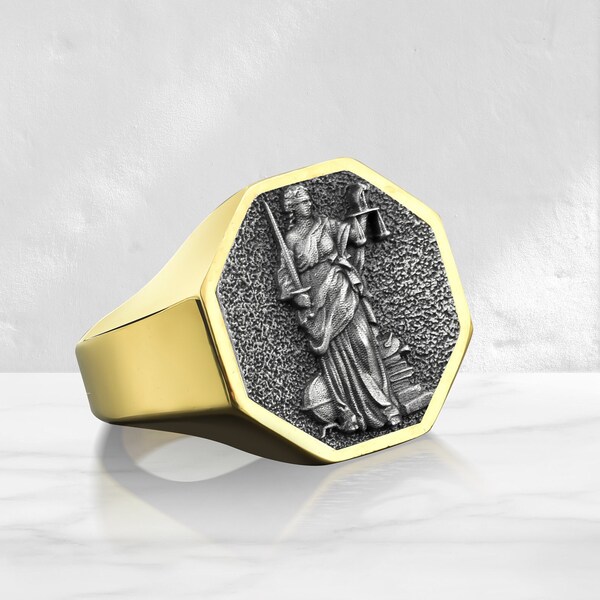 Scale of Justice Ring - Etsy