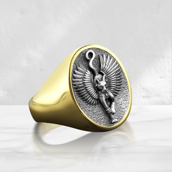 Egyptian Signet Ring - Etsy