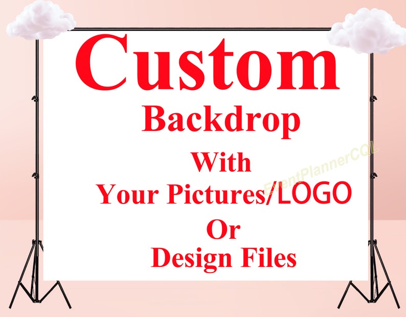 Custom Vinyl Polyester Party Backdrops for Wedding Kids - Etsy