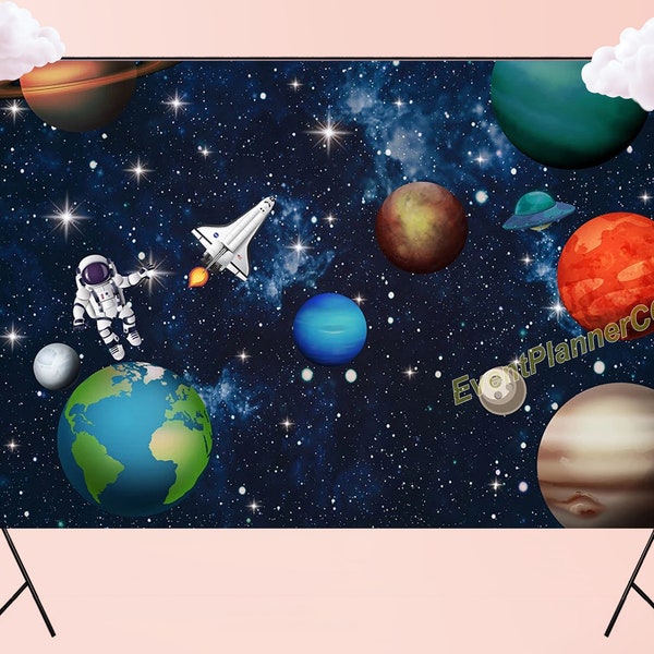 Space Theme Photography Backdrop - Etsy