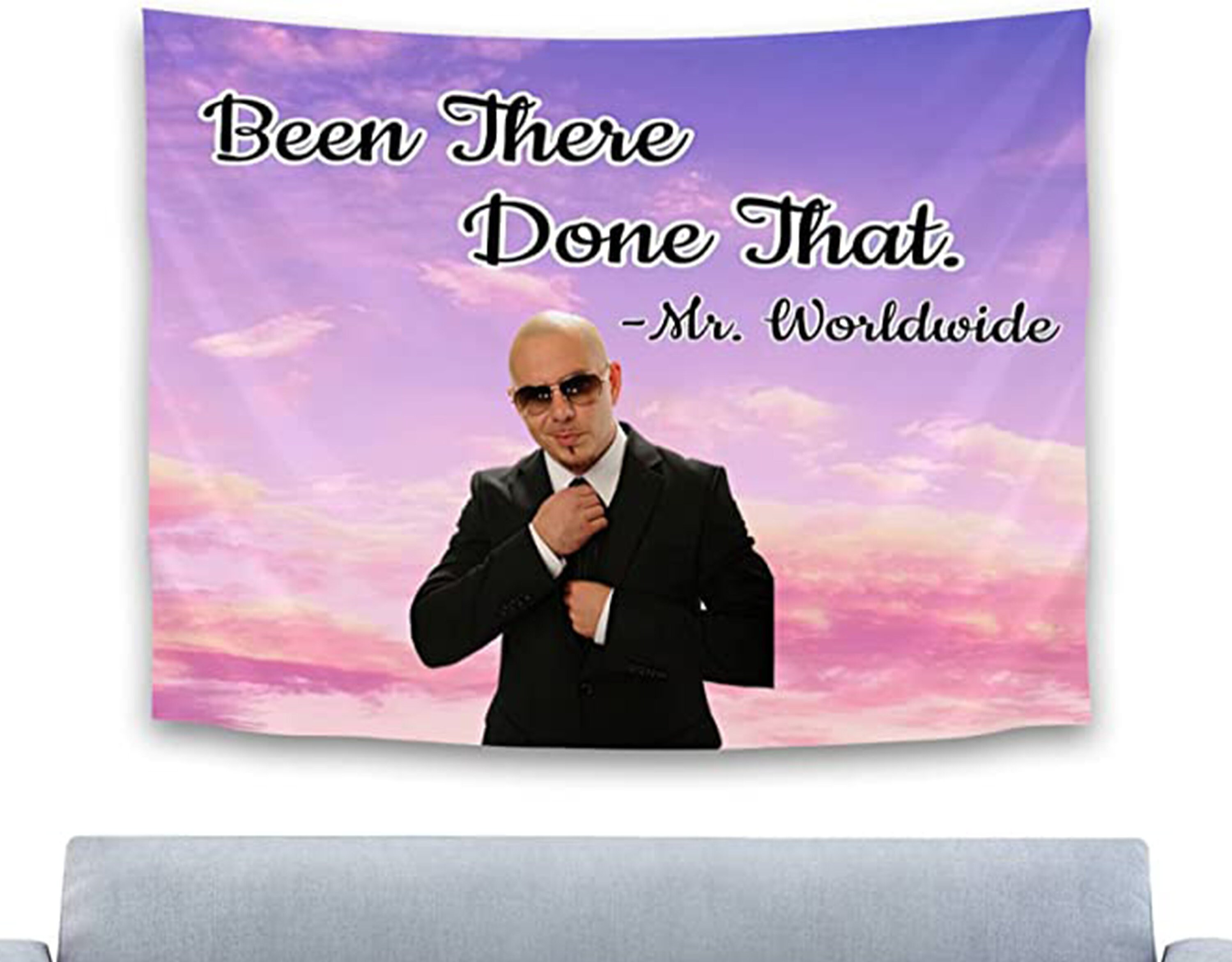 Funny Meme Tapestry Live Laugh Love Mr Worldwide Tapestries - Etsy