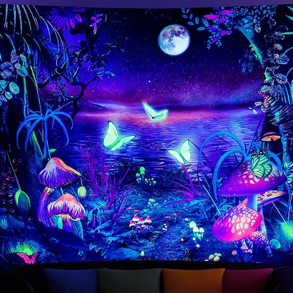 Psychedelic Tapestry - Etsy