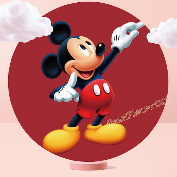 Mickey Mouse Circle - Etsy