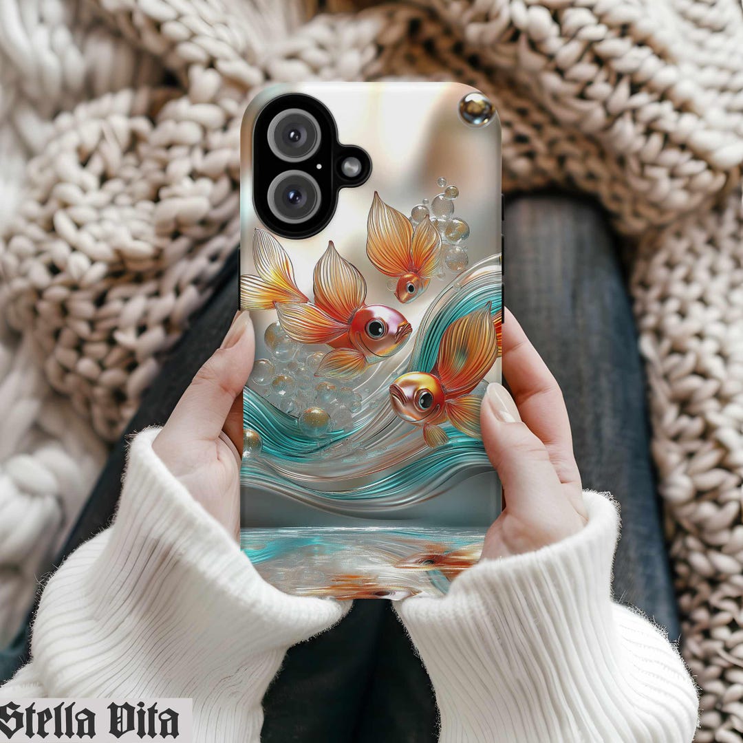 Mini Aquarium iPhone Case, Cute Core Fish Magnetic Phone Cases, Coastal ...