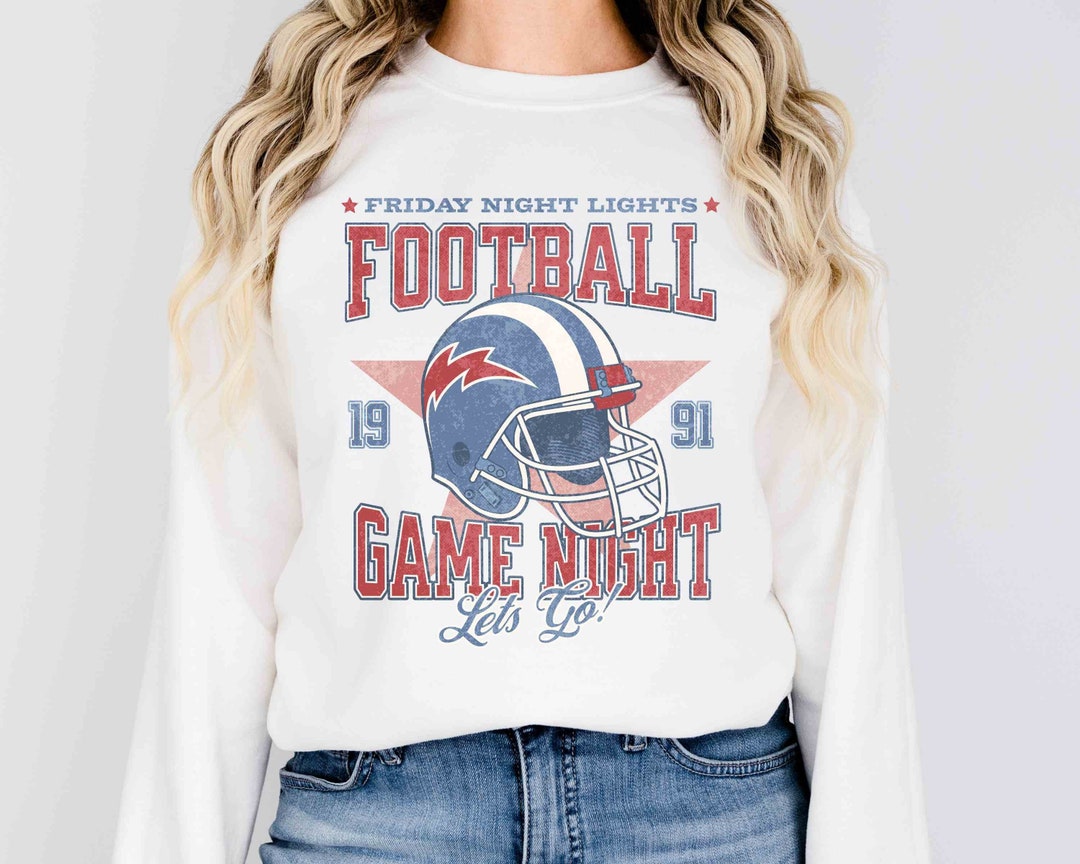 Football Game Night Sweatshirt, Game Day Shirt, Friday Night Lights ...