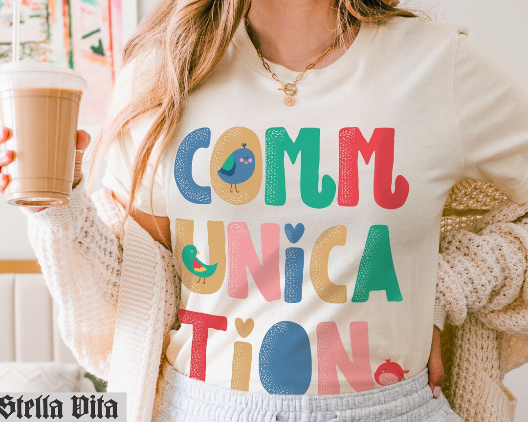 Communication Speech Therapist Shirt, Cute SLP Shirt, Speech Therapy ...