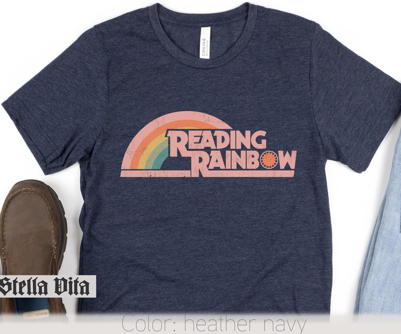 Reading Rainbow Shirt Love to Read Tee for Her Funny Librarian - Etsy