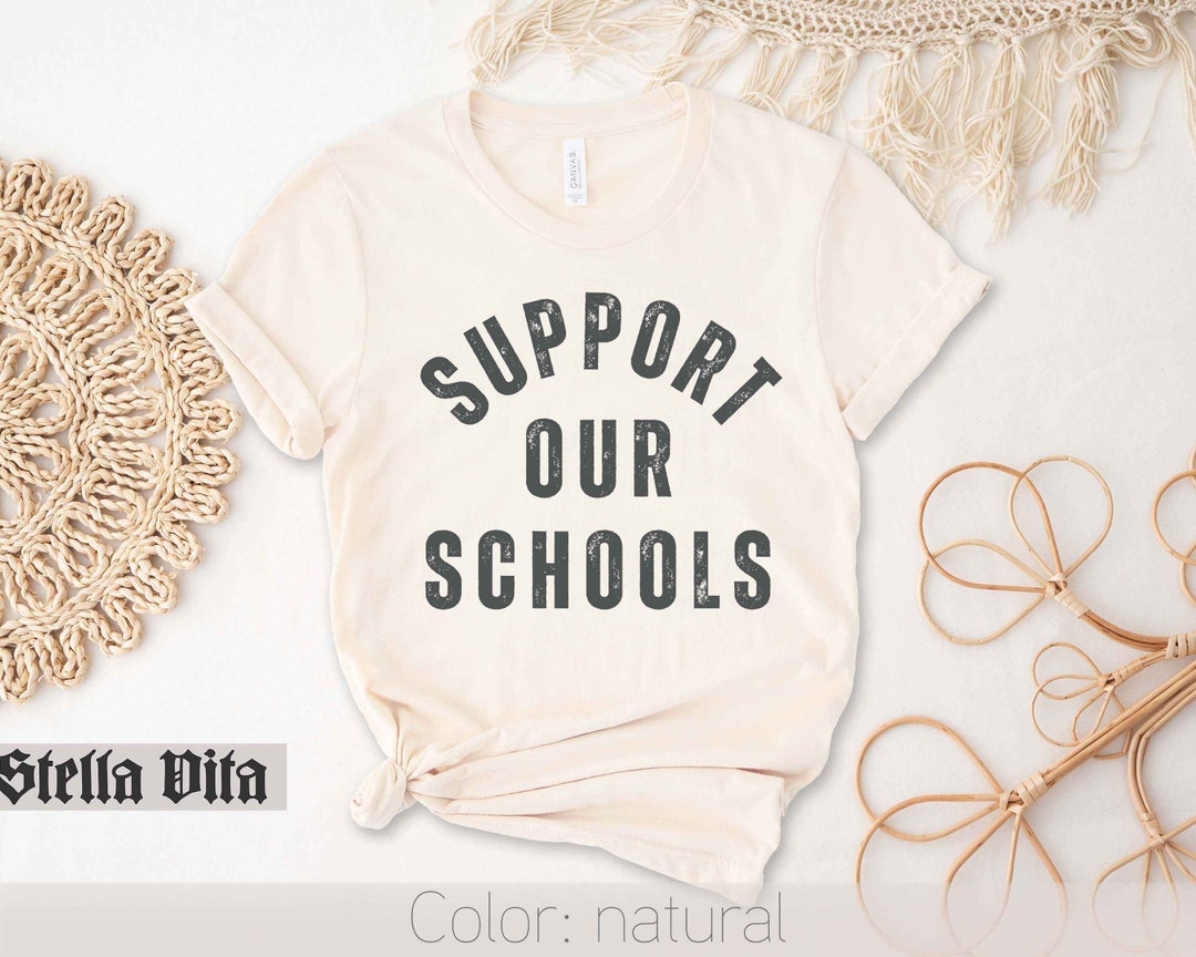 Teacher Shirt, PTA Tshirt, PTO Tee, Support Our Schools Shirt, Funding Schools Program Tshirt ...