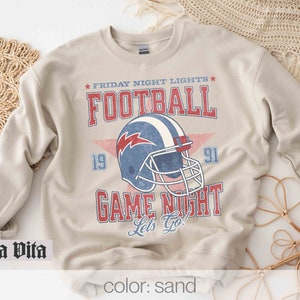 Football Game Night Sweatshirt, Game Day Shirt, Friday Night Lights ...