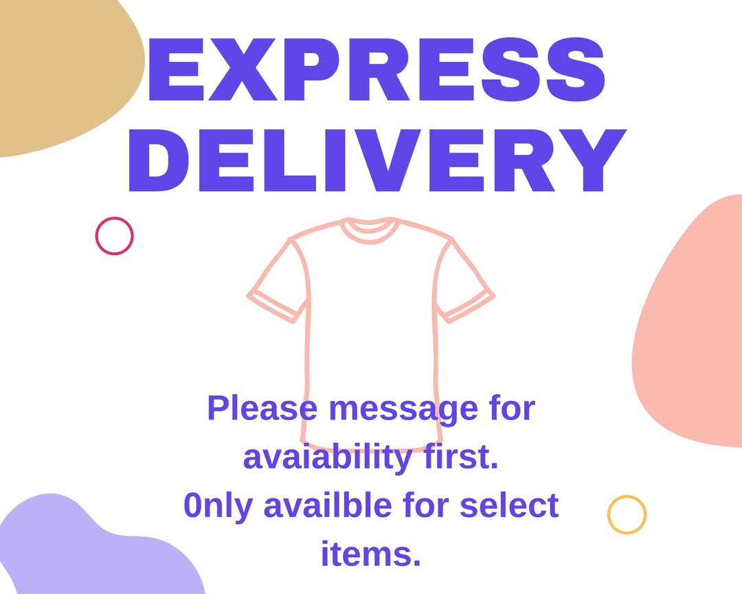 Express Delivery - Please Message Before Using - Etsy