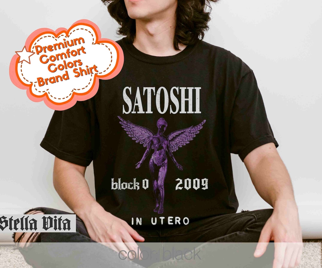 Satoshi Bitcoin Shirt, in Utero Jack Dorsey Tshirt, Fathers Day Gift ...