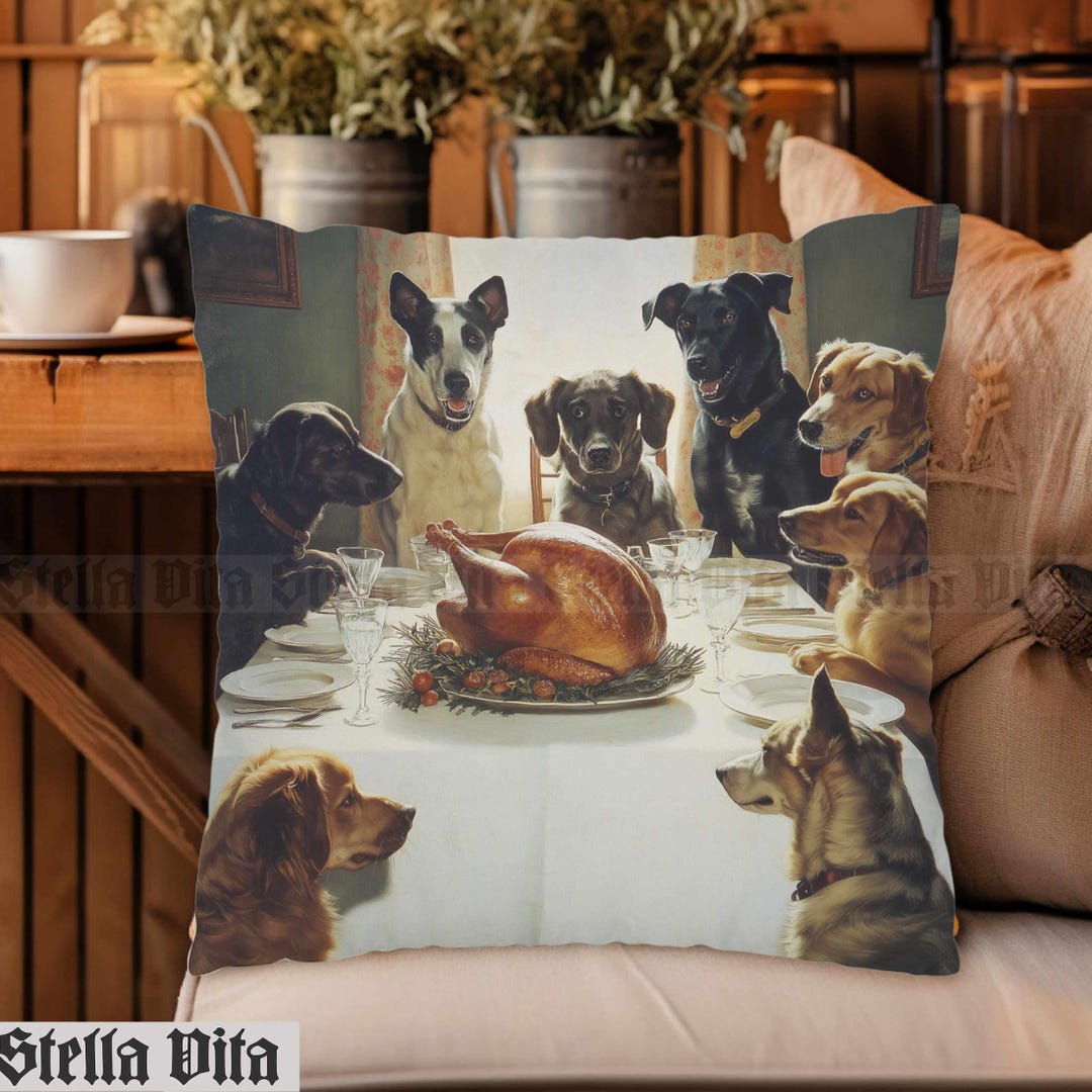 Funny Dog Pillow Host Hostess Gift, Tasteful House Warming Gift, Artsy ...