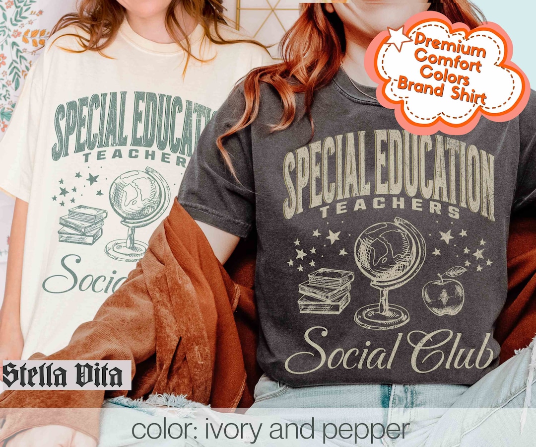 Special Education Teacher Shirt, Special Ed Team Tshirt, Social Club ...