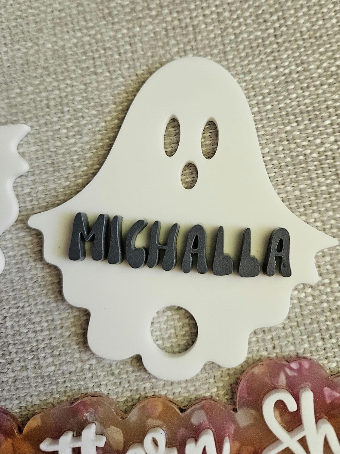 Ghost Stanley Topper Simply Modern Autumn Spooky Babe Name Tag ...