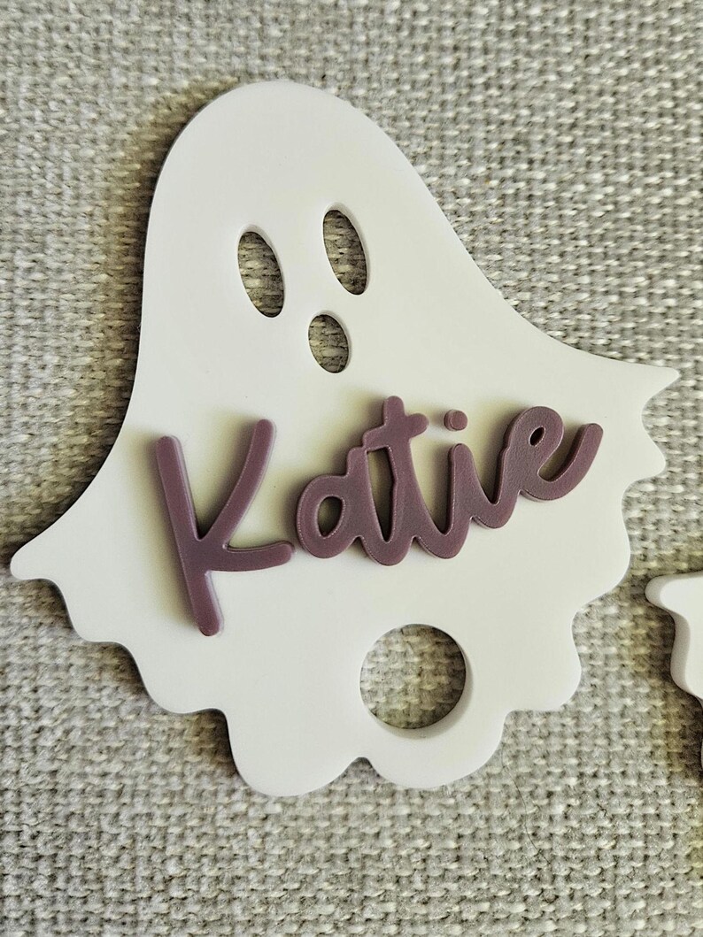 Ghost Stanley Topper Simply Modern Autumn Spooky Babe Name Tag ...