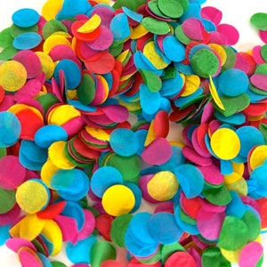 Confetti Mix Round Bio-degradable Paper Confetti Eco-friendly Colorful ...