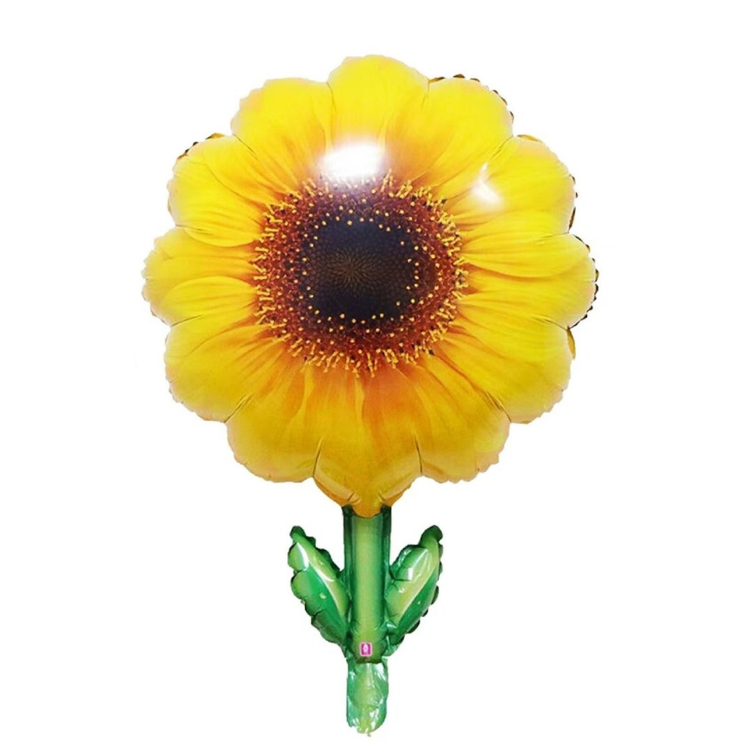 Sunflower Balloon Kids Birthday Summer Flower Party Foil Balloon Large ...
