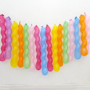 Spiral Balloons Curly Balons Large Twisted Wavy Long Balloons Birthday ...