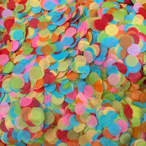Confetti Mix Round Bio-degradable Paper Confetti Eco-friendly Colorful ...