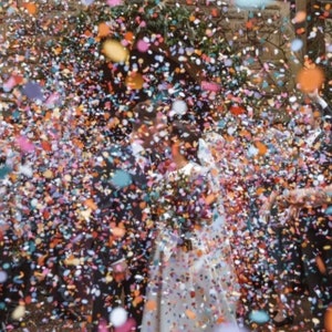 Confetti Mix Round Bio-degradable Paper Confetti Eco-friendly Colorful ...