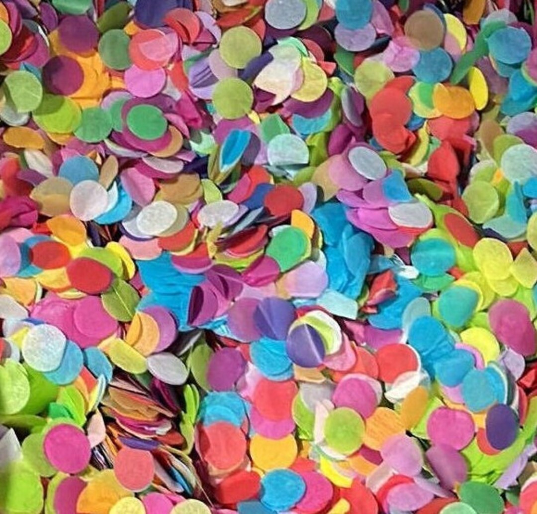 Confetti Mix Round Bio-degradable Paper Confetti Eco-friendly - Etsy