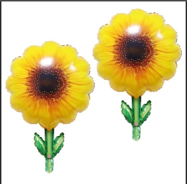 Sunflower Balloon Kids Birthday Summer Flower Party Foil Balloon Large ...