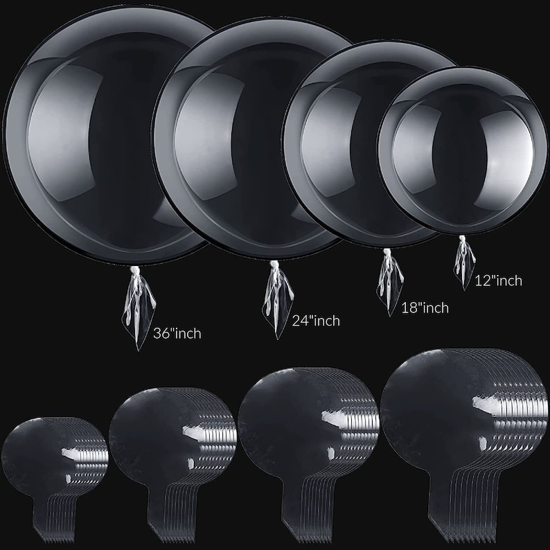 Bubble Clear Transparent Bobo Balloon 18/24/36 Inch Small to Huge ...