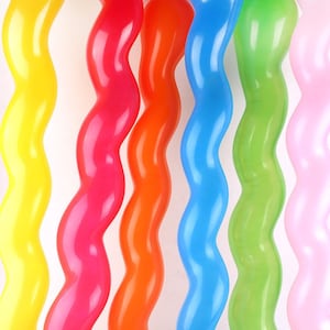 Spiral Balloons Curly Balons Large Twisted Wavy Long Balloons Birthday ...