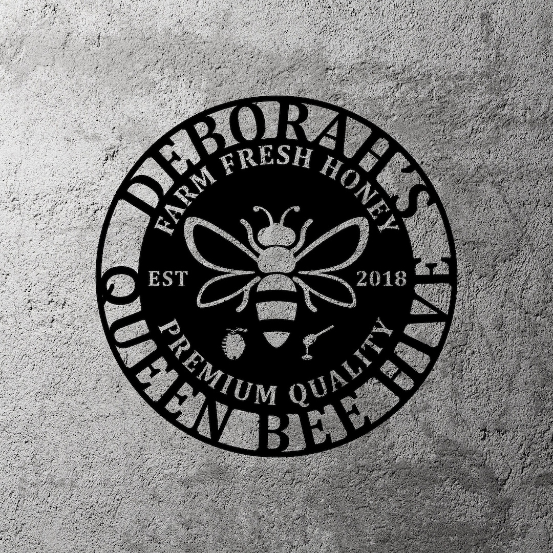 Personalized Honey Bee Metal Sign,honey Bee Metal Wall Art,custom Honey ...