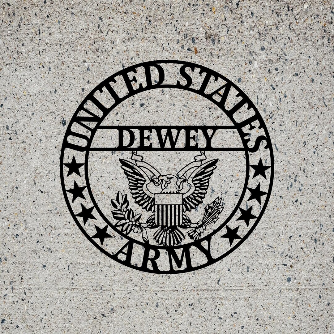 Custom USA Army Metal Sign: Personalized Military Art - Etsy