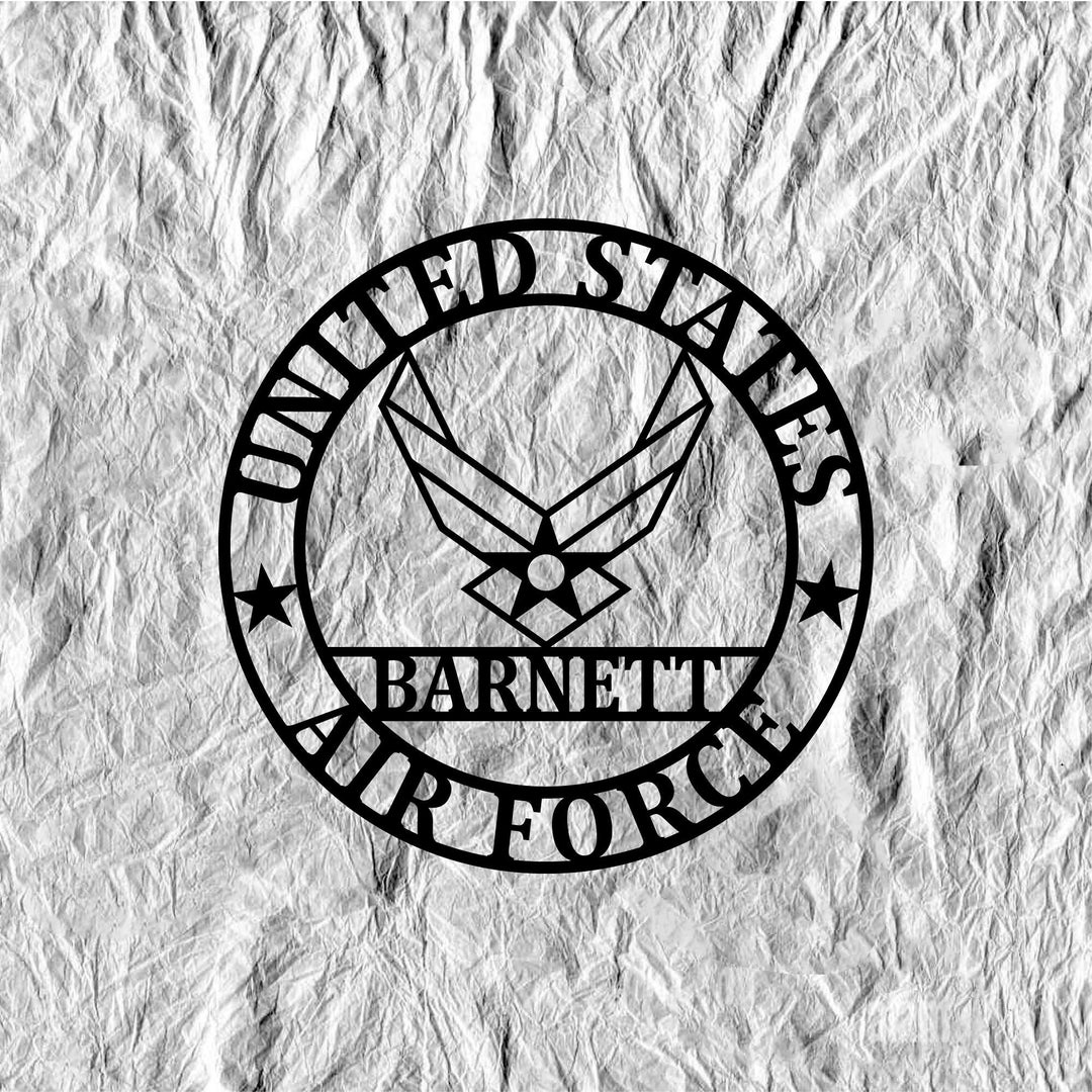 Custom USA Air Force Metal Sign: Personalized Military Gift - Etsy