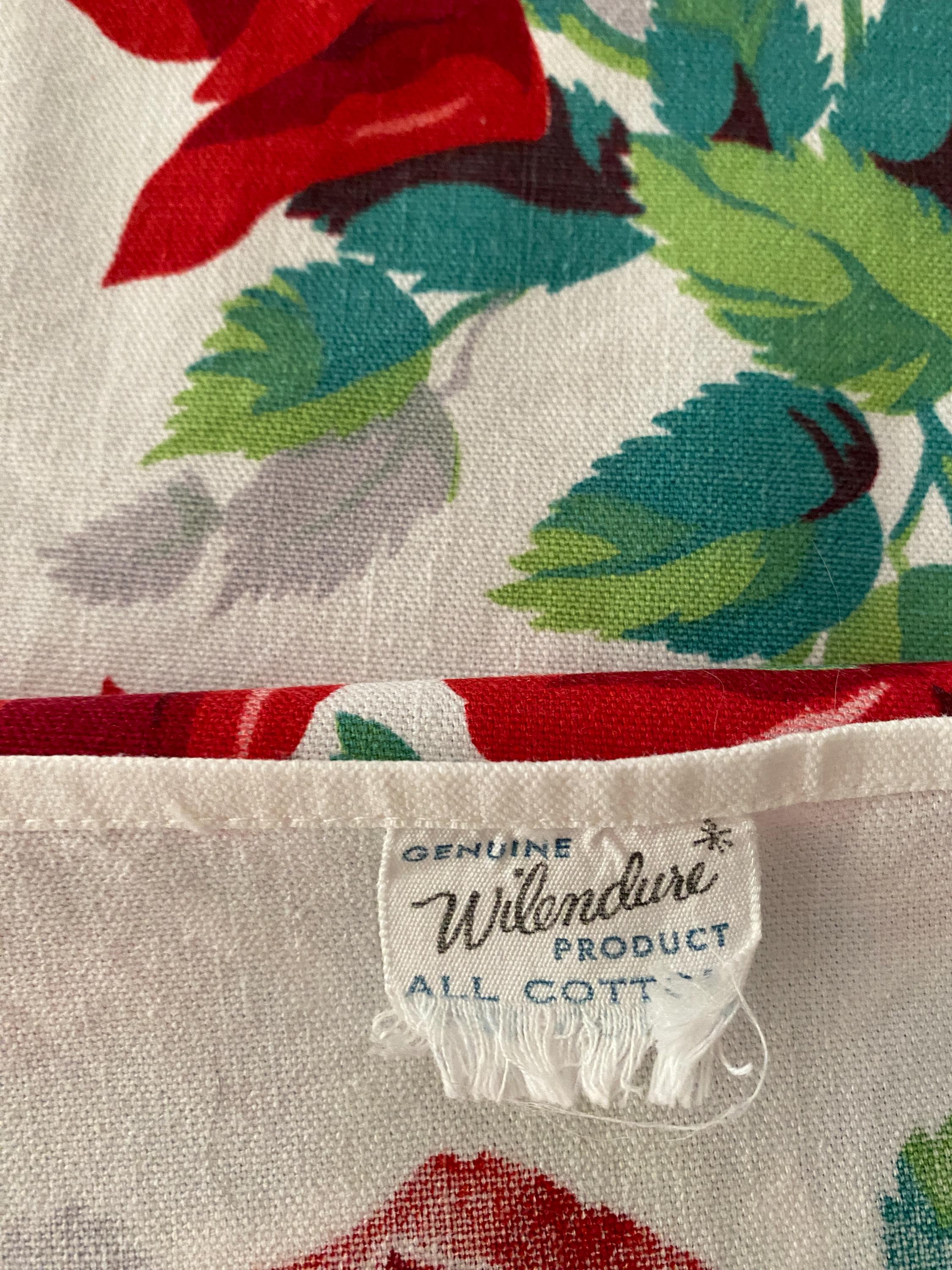 Vintage MCM 1950's Wilendure Card Table Tablecloth - Etsy