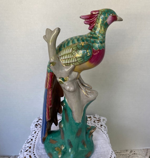 Vintage Phoenix Bird Figurine - Etsy