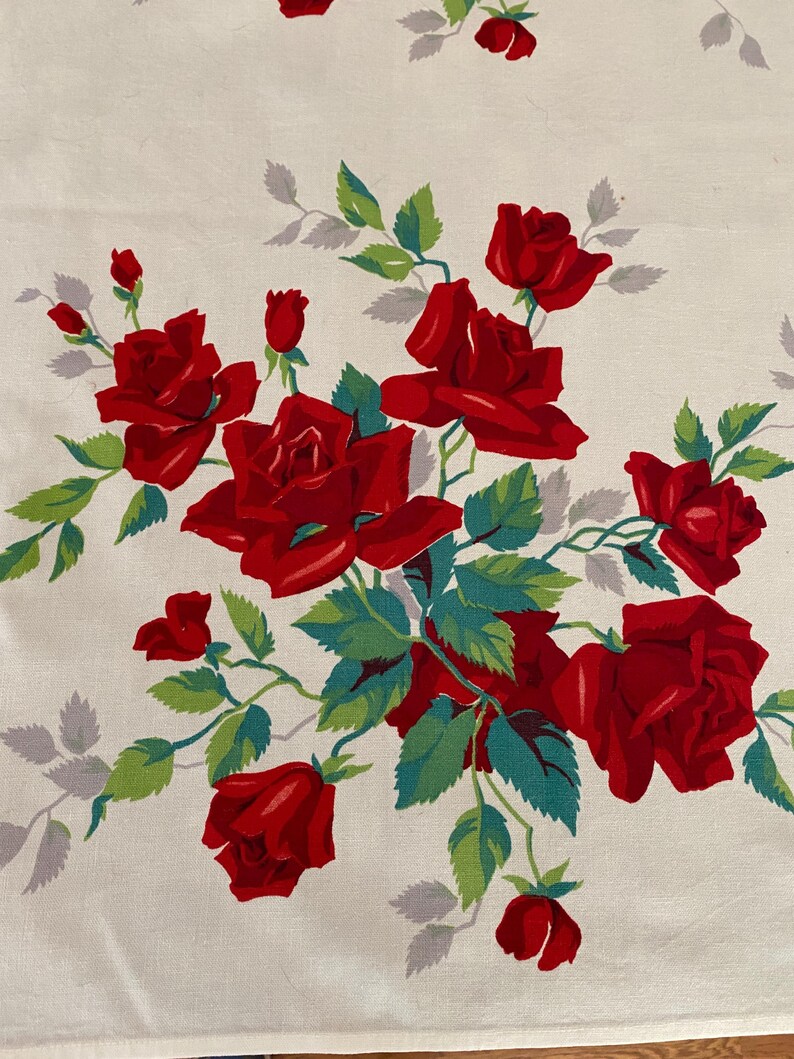 Vintage MCM 1950's Wilendure Card Table Tablecloth - Etsy